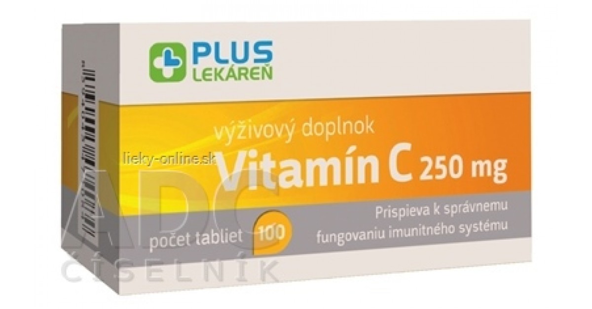 PLUS LEKÁREŇ Vitamín C 250 mg